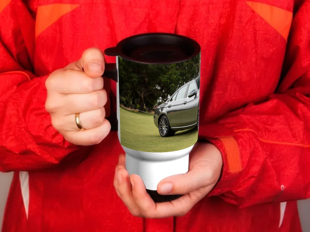 Тремокружка для авто с принтом "Бмв, е300, бмв 2017" 0.5 л.