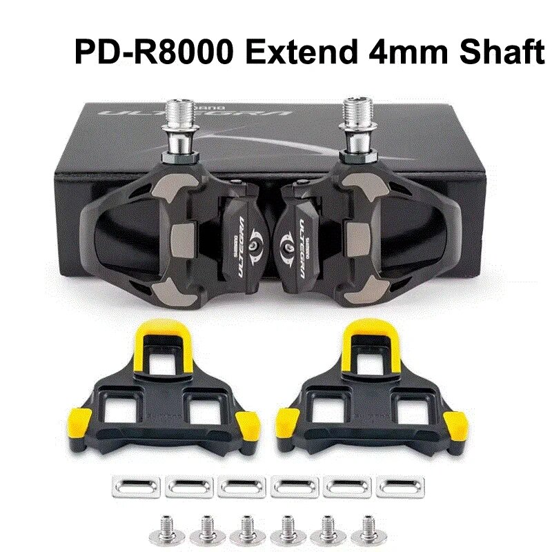 Педали Shimano PD-RS500 черные алюминиевые Желтый, R8000 4mm Shaft