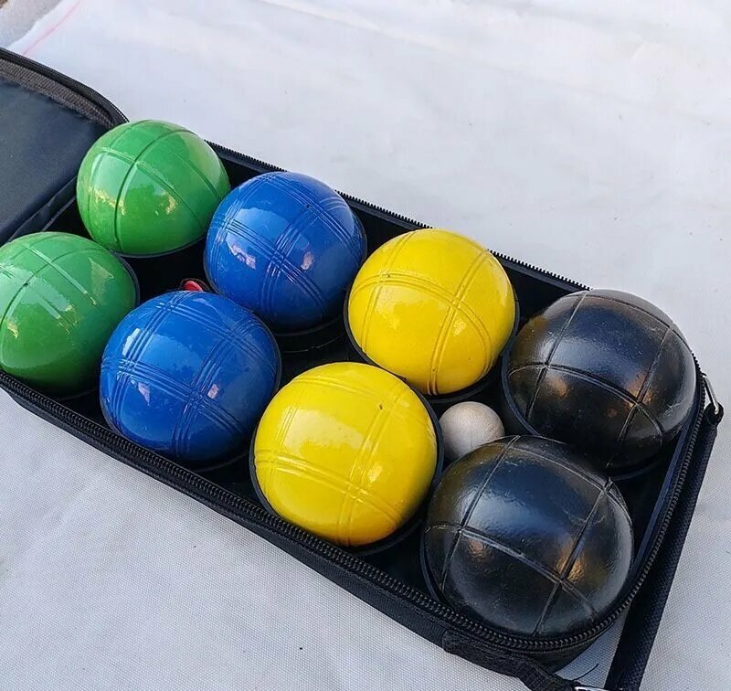 Набор для игры в петанк из 8 мячей/Цветной мяч для игры в бочче