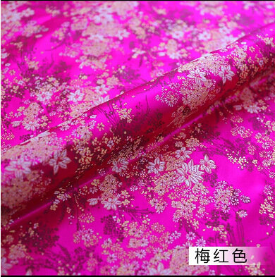 Высококачественная нейлоновая ткань в китайском стиле с ветвями, цветами и звездами, брокадная ткань для диванов, подушки, красная ткань для деревянной мебели