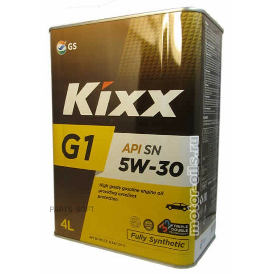 KIXX G1 Dexos1 5W30 4L масло моторное \API SN / ILSAC GF-5 GM Dexos1 Approval синт (0576) Ж/банка от официального дистрибьютора, KIXX, артикул L530544TE1