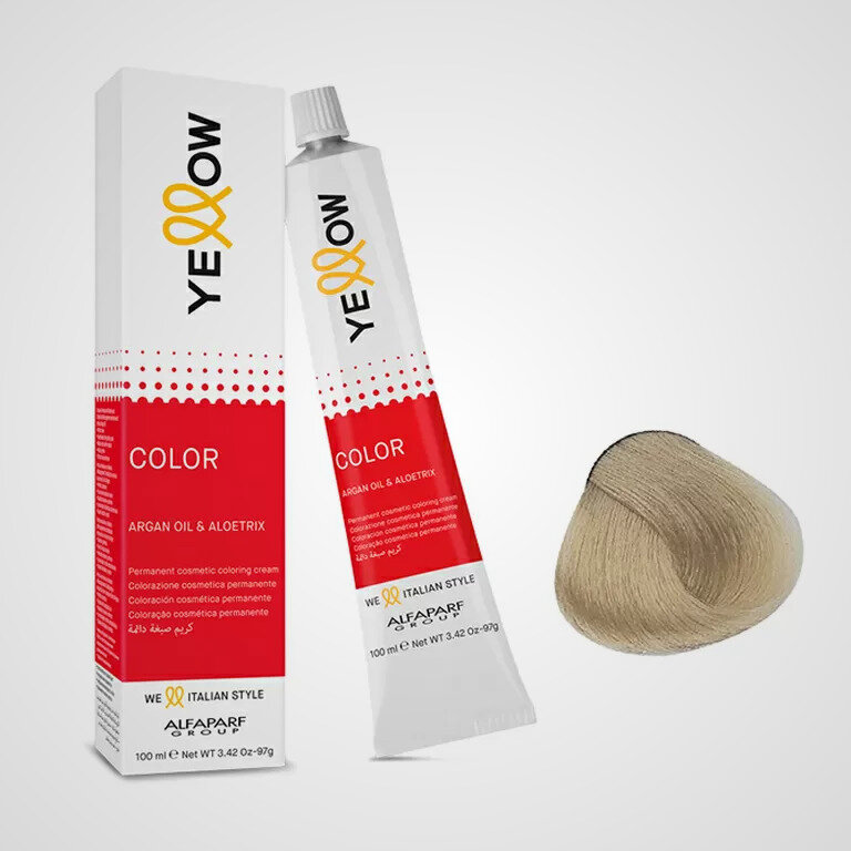 Ye Color Перманентная крем краска 10 100 мл YELLOW PROFESSIONAL Ye Color Permanent Coloring Cream Краска 100 мл