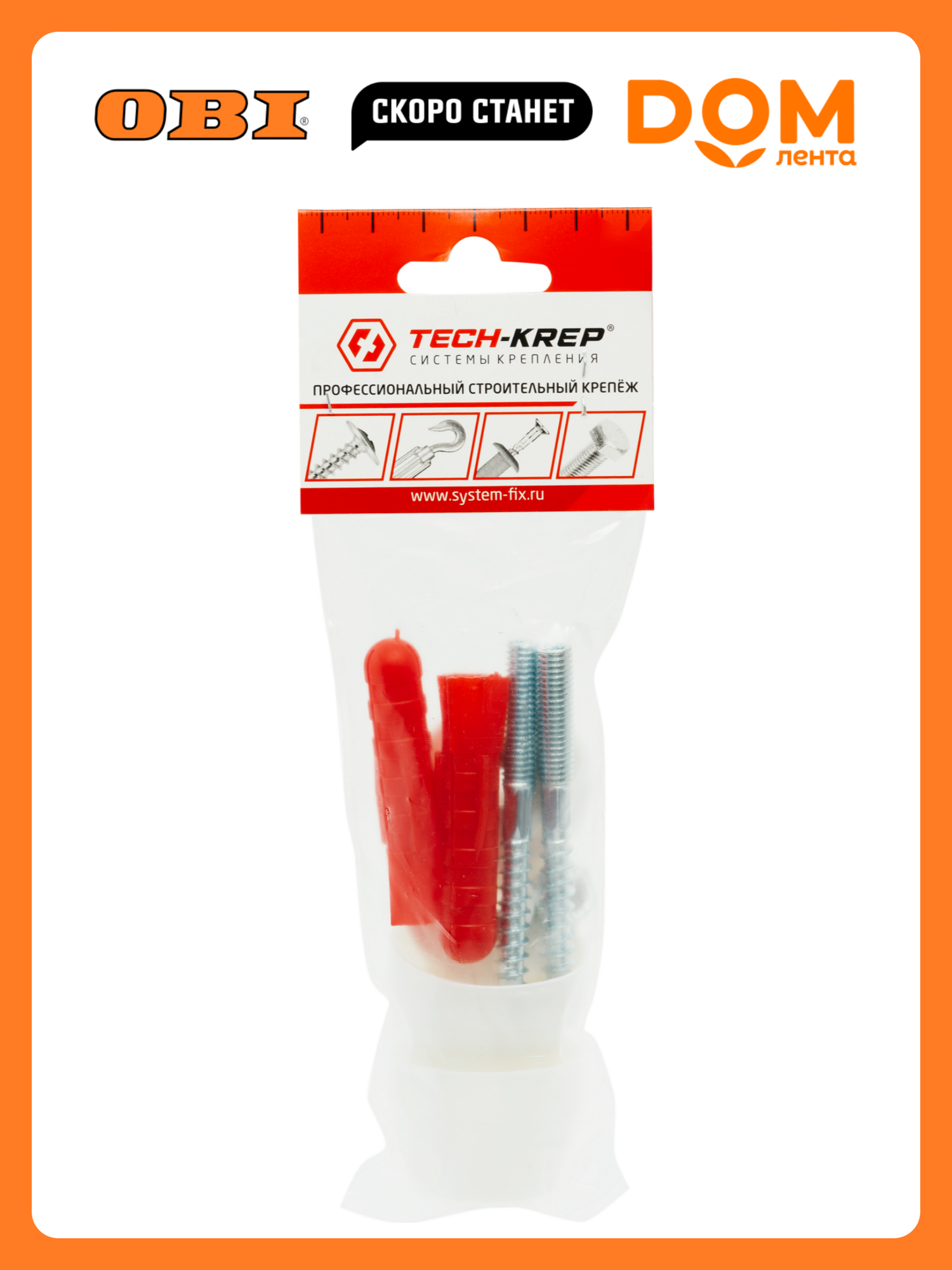 Крепление для раковины D12/М8х L80 мм Tech- Krep