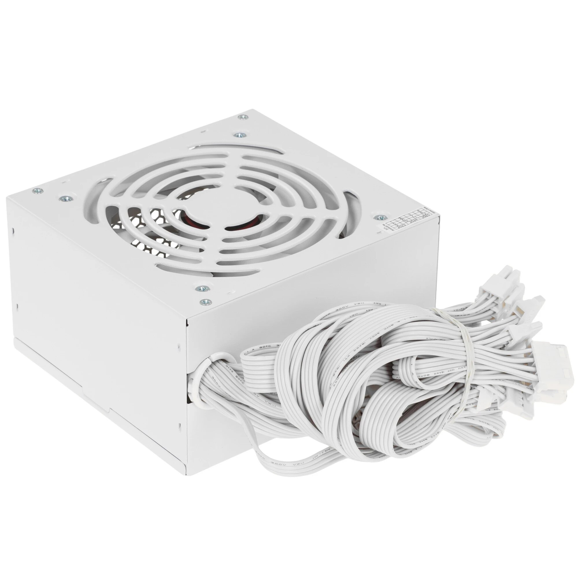 Блок питания Ginzzu 600W CB600 белый, мощность 600Вт стандарта ATX 2.3