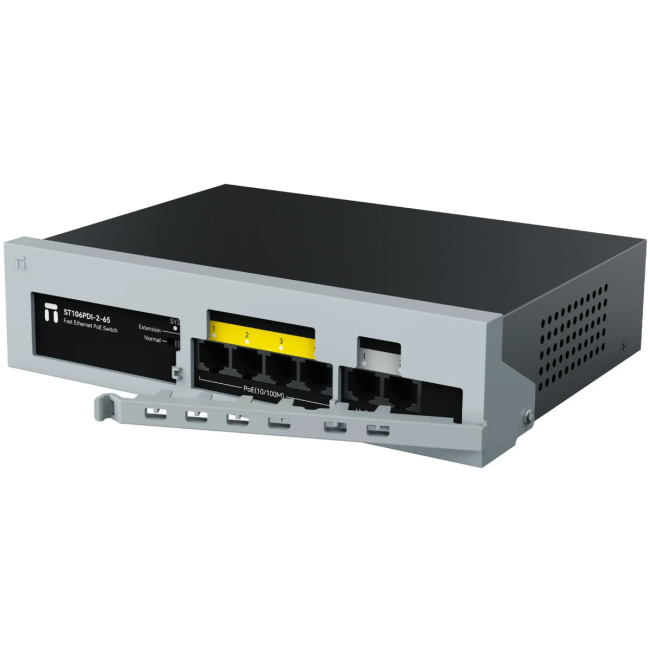 Коммутатор Netis ST106PDI-2-65 6x100Мбит/с 4PoE 65W неуправляемый