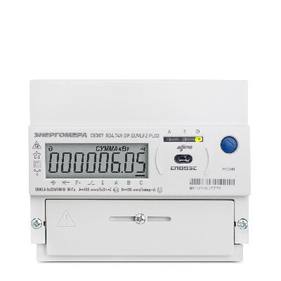 CE307 R34.543. OAA. SYUVLFZ SPds 5(10)А; 3*230/400В (0,5s/0,5; 2*RS485)