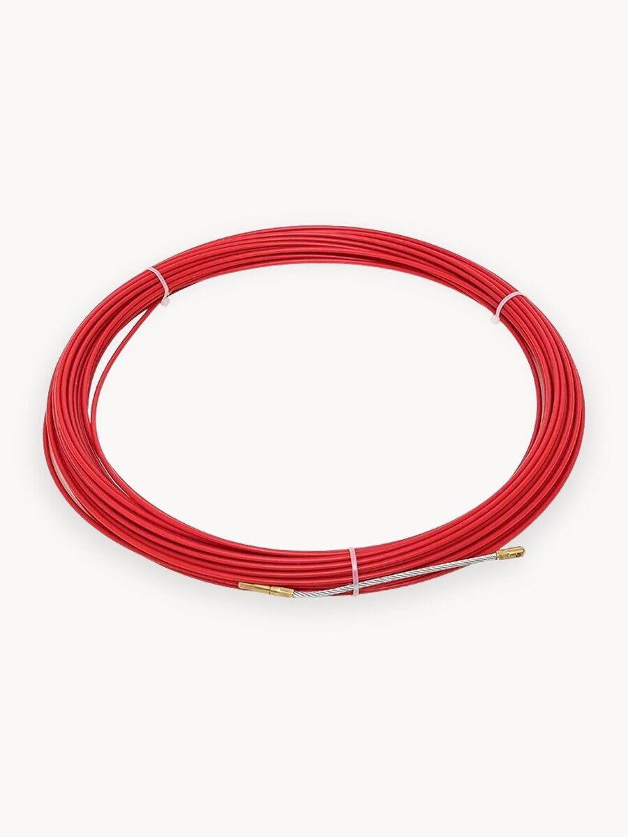 Протяжка для кабеля EKF длина 30 м, диаметр 3.5 мм, со сменным наконечником, стеклопруток