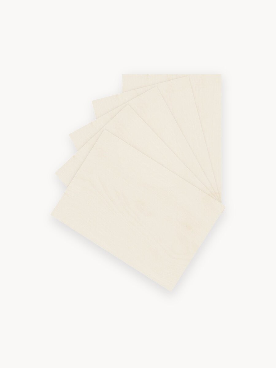 Фанера Teplofom A4, шлифованная, для творчества и строительства, 3мм, 5шт