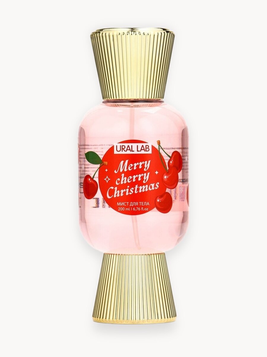 Мист парфюмированный для тела URAL LAB, аромат рождественская вишня, 200 мл