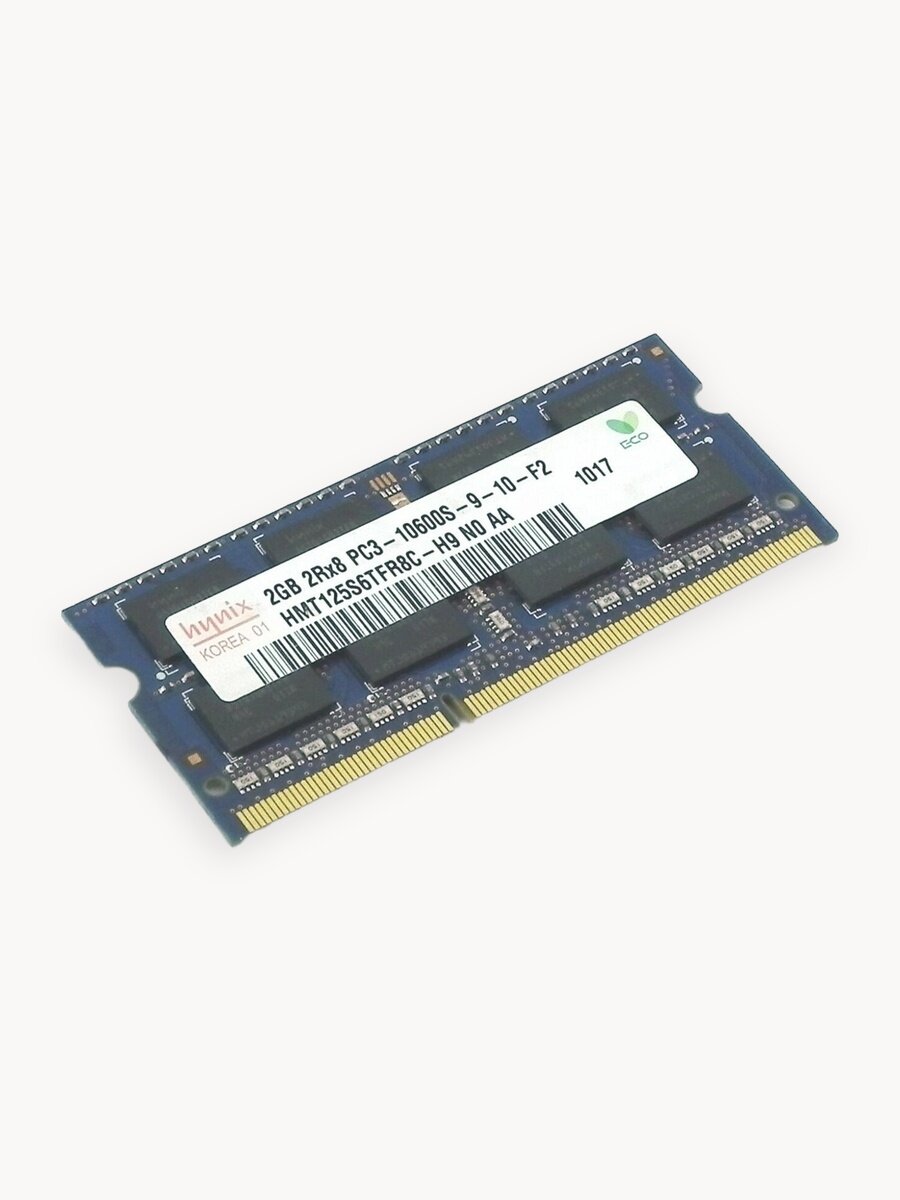 Оперативная память Hynix DDR3 2 ГБ 2Rх8 1333 MHz SODIMM PC3-10600S HMT125S6TFR8C–H9