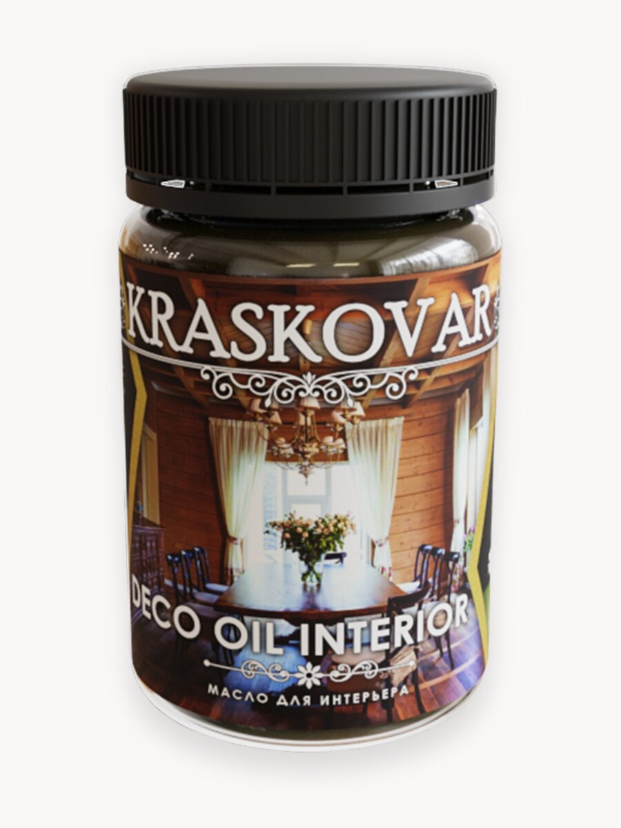 Масло для дерева с воском Kraskovar Deco Oil Interior Орех 150 мл