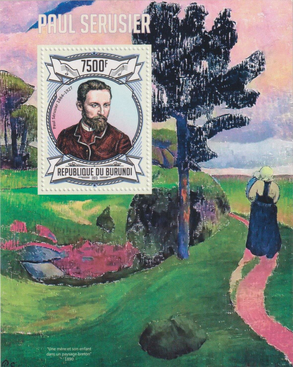 Почтовые марки Бурунди 2013г. "Пол Серюзье" MNH