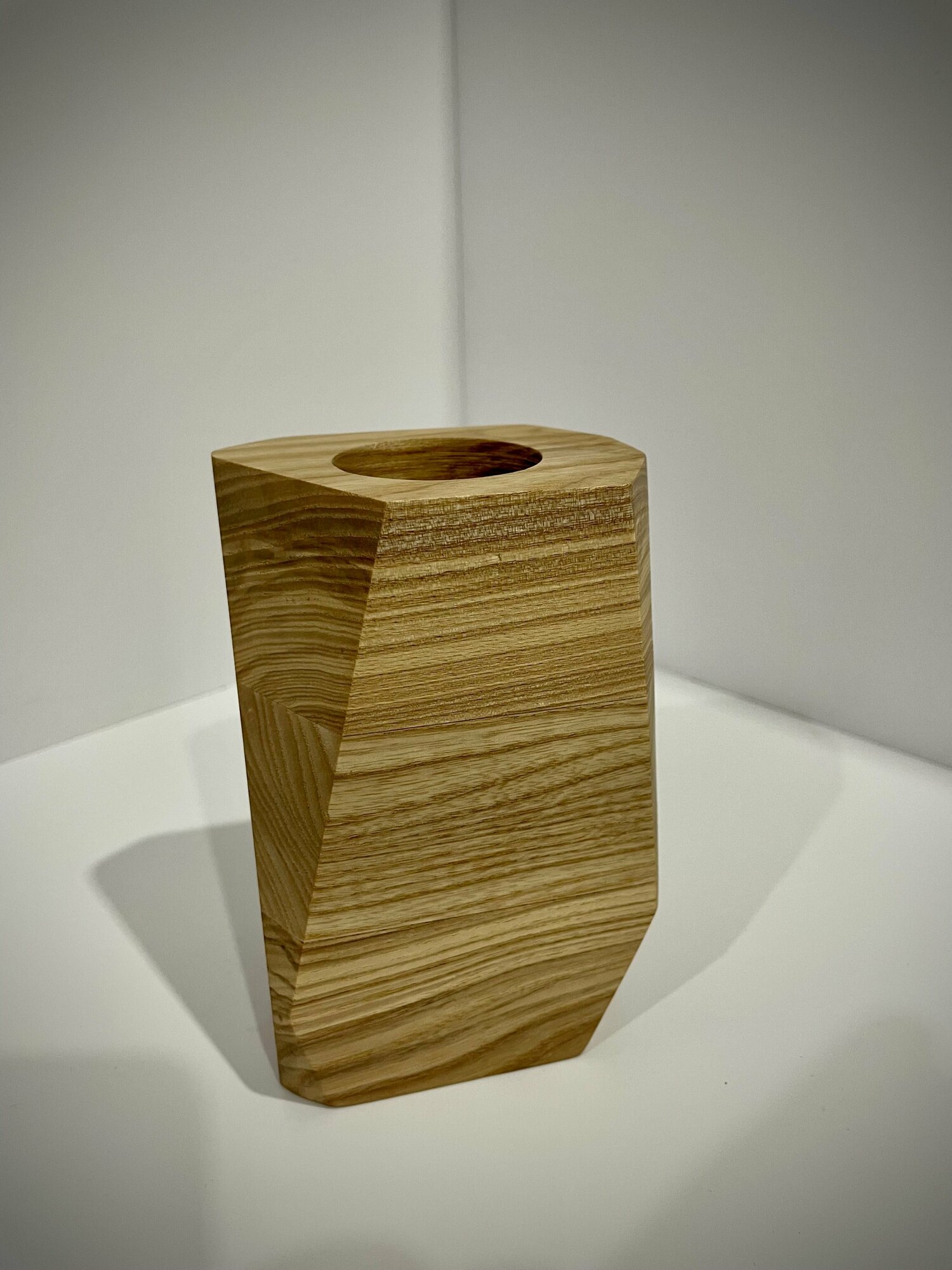 Подсвечник из дерева, Ясень, декоративный,