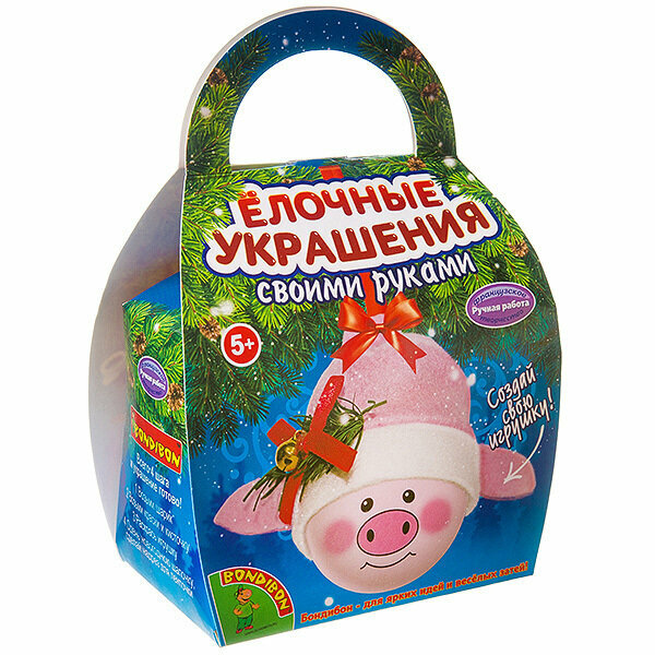 Набор для творчества BondibonШар-подарок Свинья.