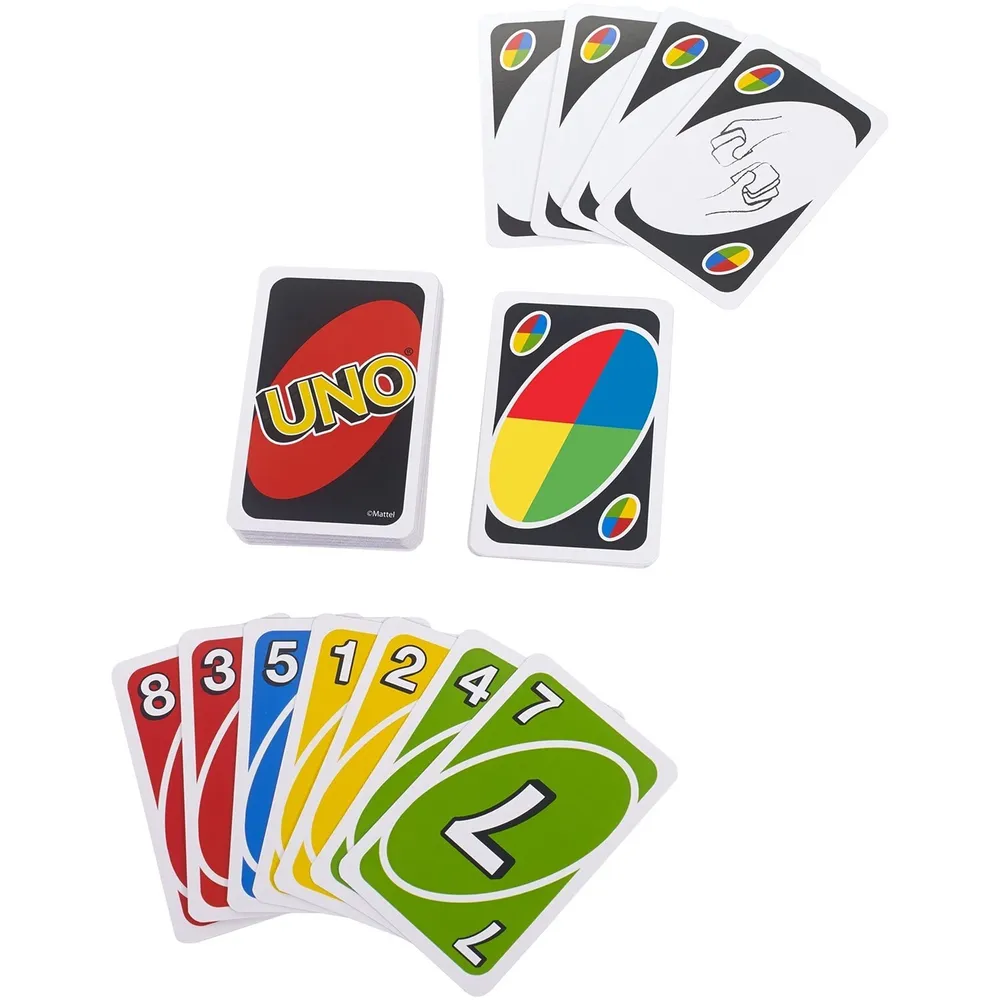 Настольная игра UNO Mattel W2085, карточная, для детей от 7 лет — фото 1