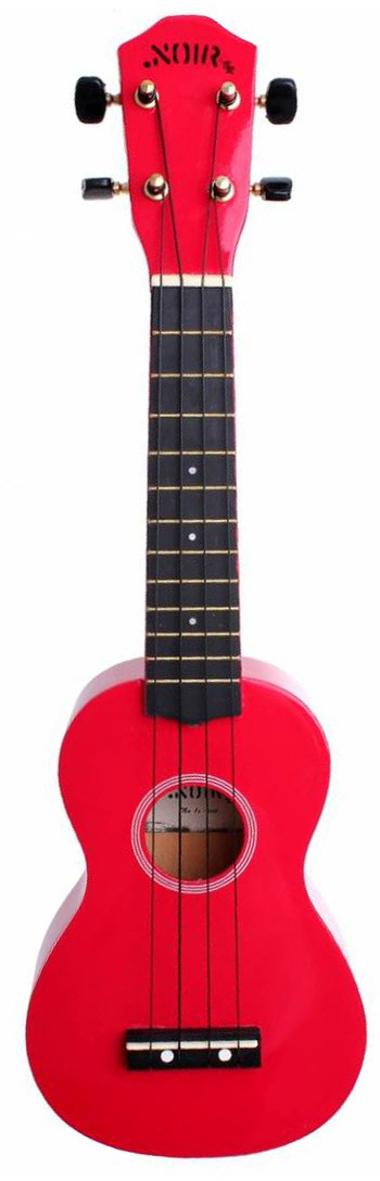 NOIR BY BATON ROUGE NU1S - RD - сопрано укулеле, 12 ладов, корпус: клён, гриф: клён, накладка: выкрашенный клён, цвет: красный
