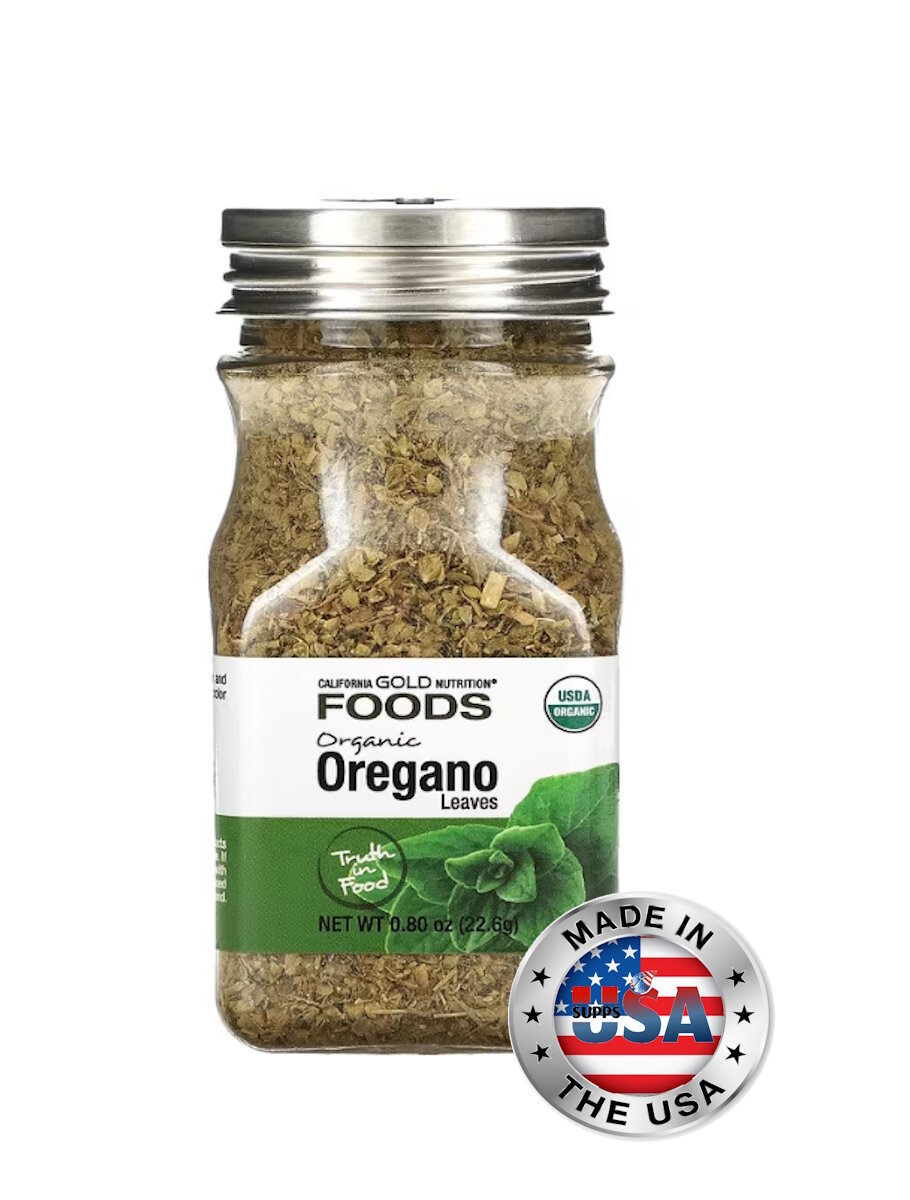 California Gold Nutrition, FOODS, органический орегано, 22,6 г
