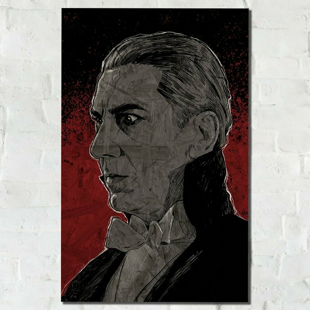 Картина интерьерная на рельефной доске фильм Дракула (Dracula, вампир, ужасы,) - 14280 В