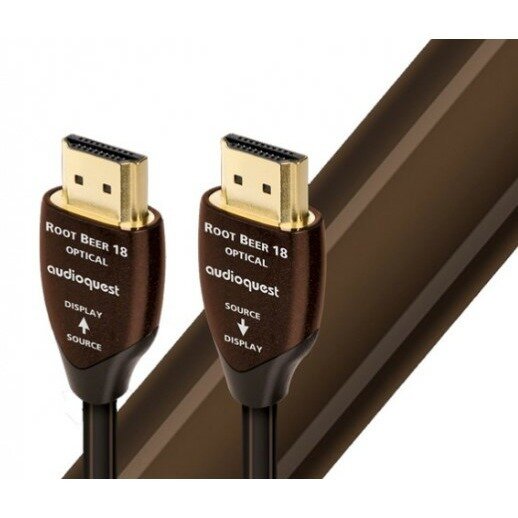 Гибридный оптический HDMI кабель Audioquest HDMI Root Beer 18 PVC 15.0m