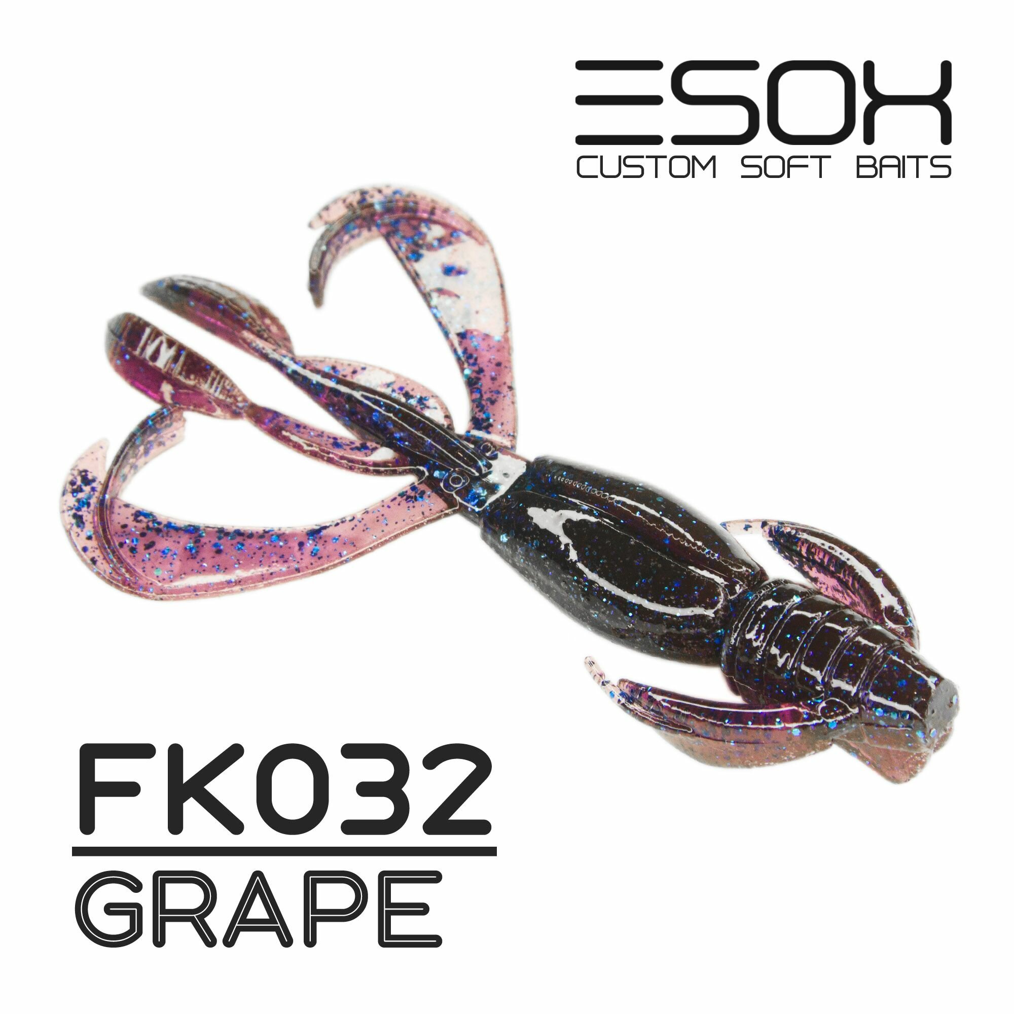 ESOX Flapper 3.5" (90мм) 4шт / Мягкая приманка для рыбалки