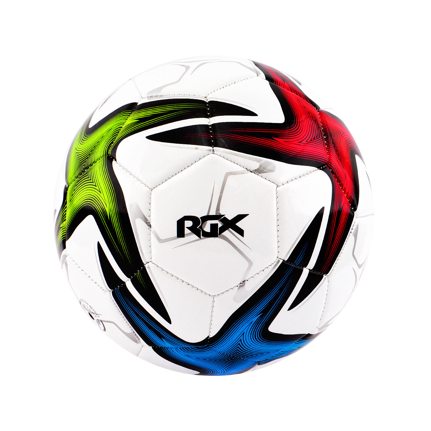 Мяч футбольный Rgx-fb-1725 White/red/blue/green Sz5