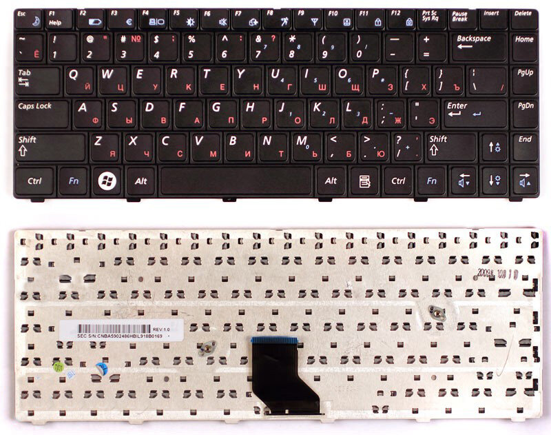 Клавиатура для Samsumg R518-DS08 черная