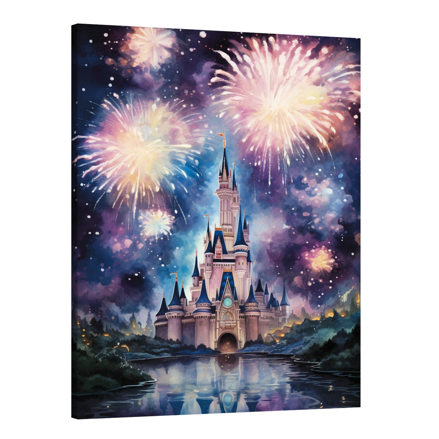 Интерьерная картина 50х70 "фейерверк"