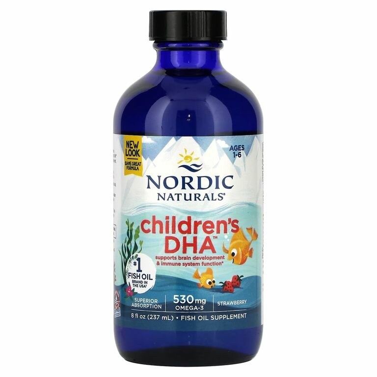Nordic Naturals, омега-3 для детей 1-6 лет, 237мл, DHA 530мг
