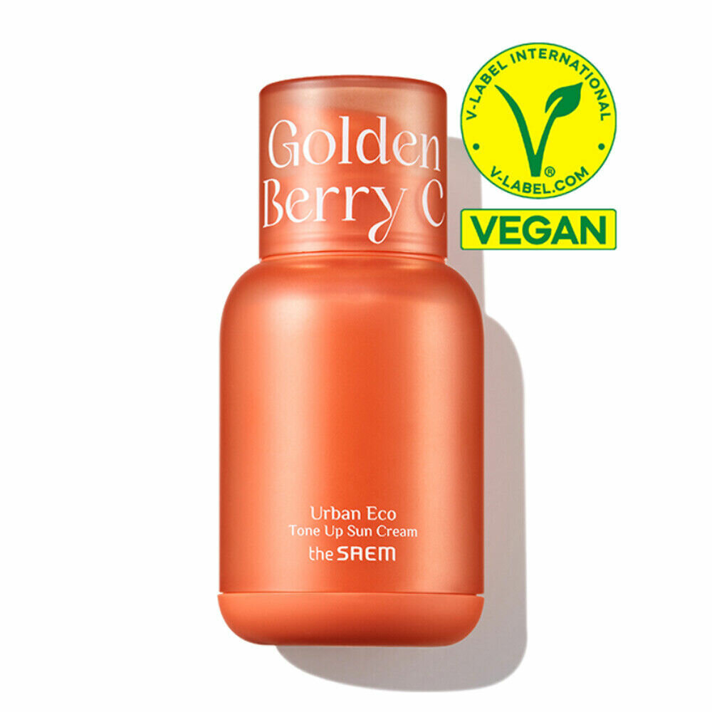 Тонирующий солнцезащитный крем (Vegan) The SAEM Urban Eco Golden Berry C Tone Up Sun Cream SPF50+ PA++++ (50 мл)