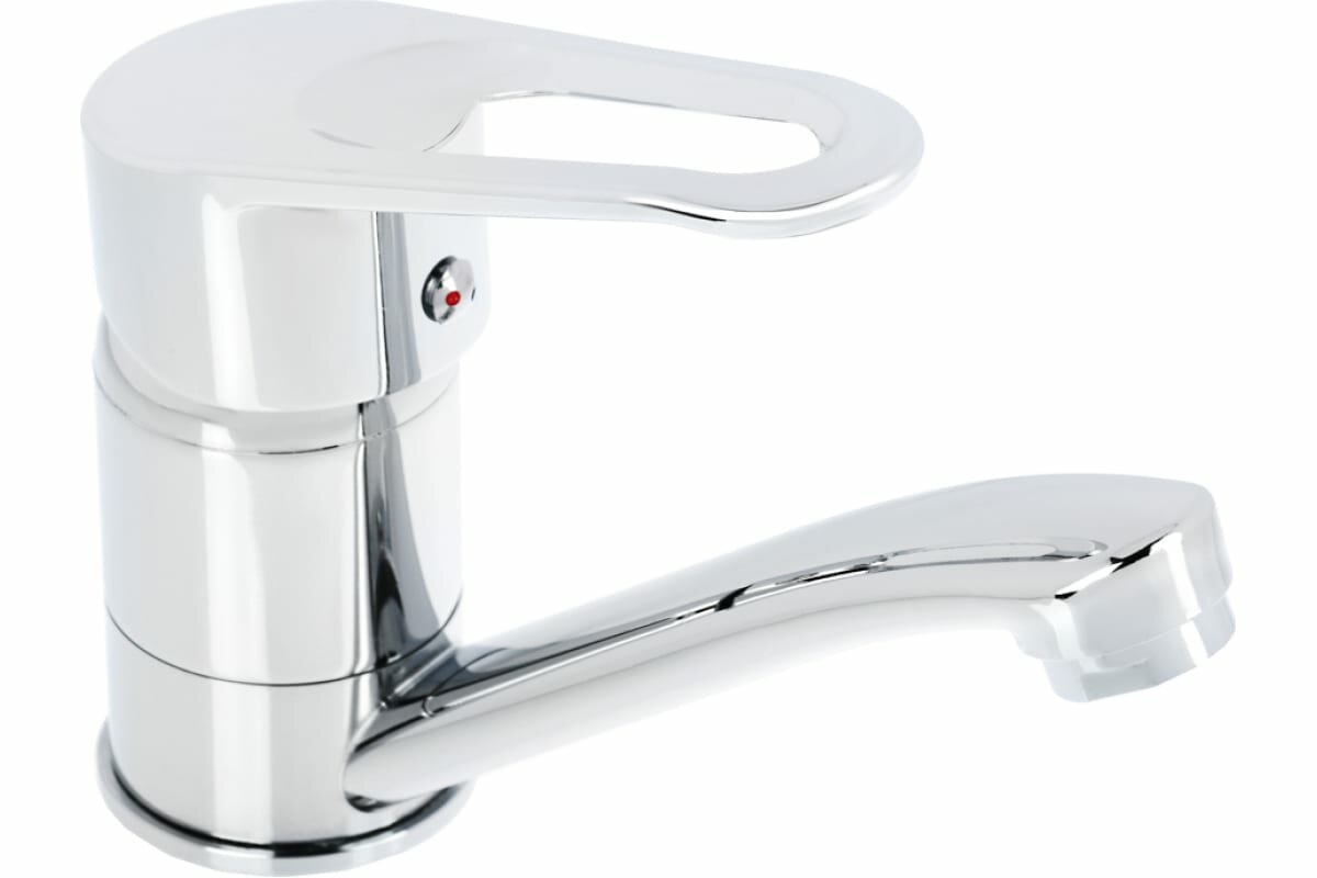 Смеситель для раковины СоюзКран низкий излив 15 см керам. картридж 40 мм хром SK02-I103