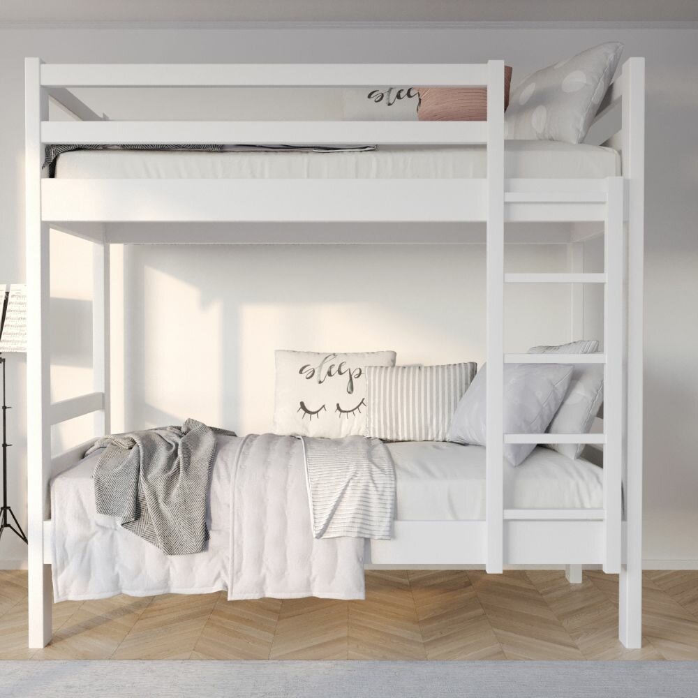 Детская двухъярусная кровать 90x200 Кадет цвет Белый