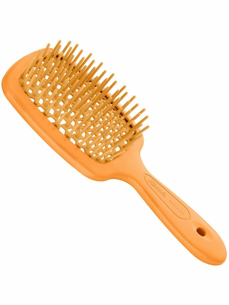 Щетка Janeke "Superbrush" Small, для волос, оранжевая, для влажных волос