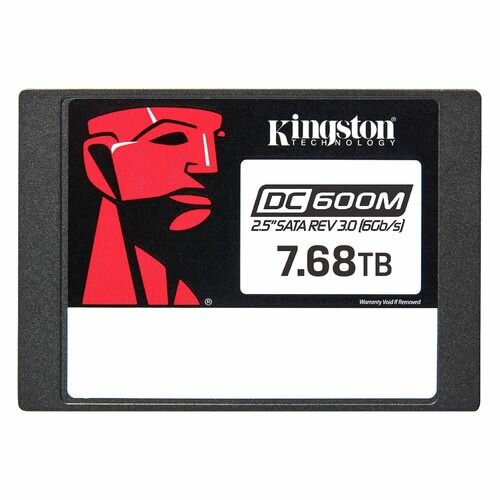 SSD накопитель Kingston DC600M SEDC600M/7680G 7.68ТБ, 2.5", SATA III, SATA