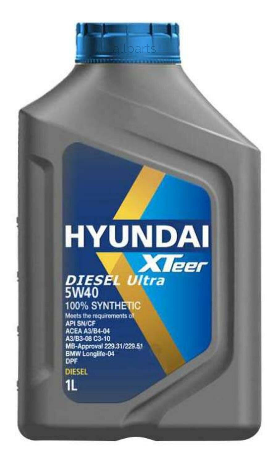 HYUNDAI-KIA 1011223 Масло моторное HYUNDAI Xteer Diesel Ultra SN/CF 5W40 1L