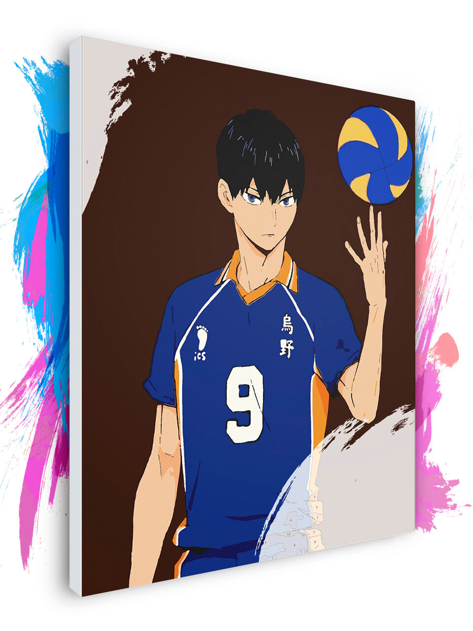 Картина по номерам на холсте Волейбол - Игрок 9, 40 х 50 см