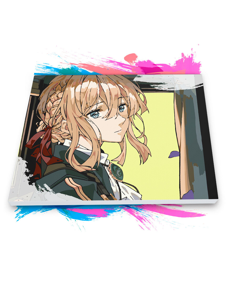 Картина по номерам на холсте Violet Evergarden - Виолет Эвергарден, 80 х 90 см