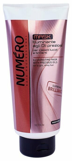 BRELIL, NUMERO, Brilliance, Маска для волос с бриллиантовым блеском, 300 мл