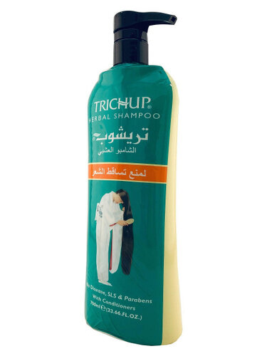 TRICHUP Herbal Shampoo HAIR FALL CONTROL, Vasu (тричуп (тричап) Шампунь на основе трав против выпадения волос, Васу), с дозатором, 700 мл.