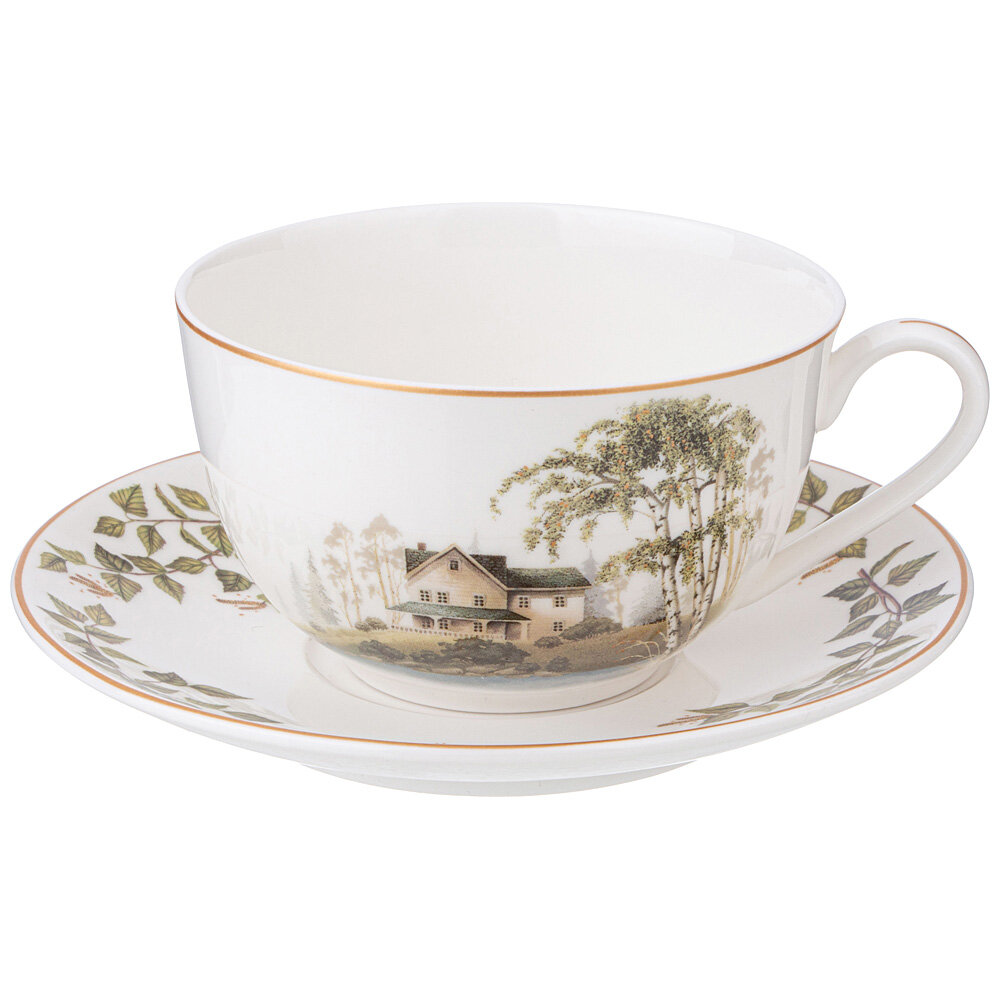 Чайная пара lefard березки 300 мл KSG-85-2007