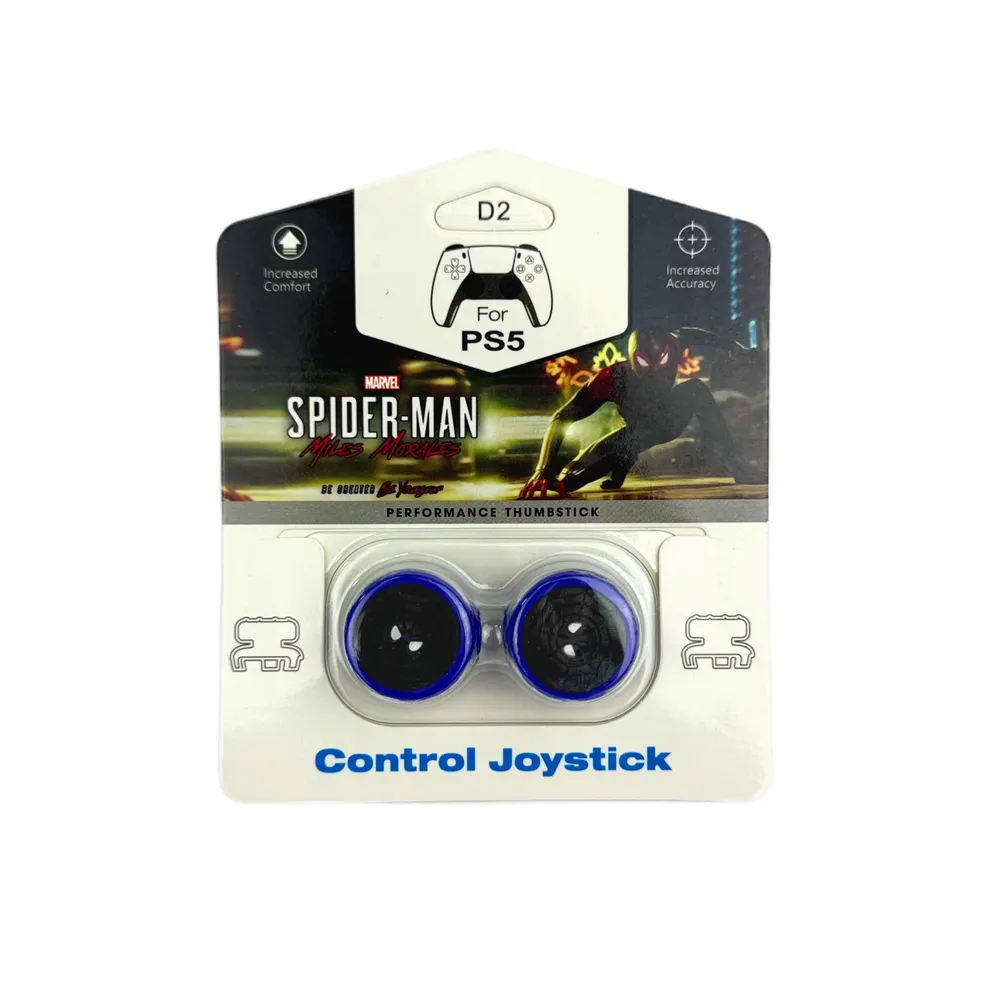Накладки на стики для геймпада PS5 / PS4 / PS3/Xbox, Spider Man, синие, 2 шт