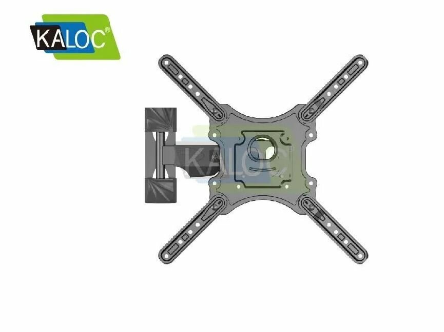 Кронштейн для ТВ KALOC X1, диагональ 23"-55", наклонно-поворотный, до 31,8 кг, чёрный