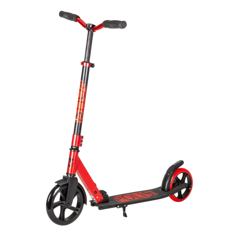 Самокат городской NOVATRACK 200. POLIS. RD22 PRO алюминий, складной с помощью кнопки на раме, эр