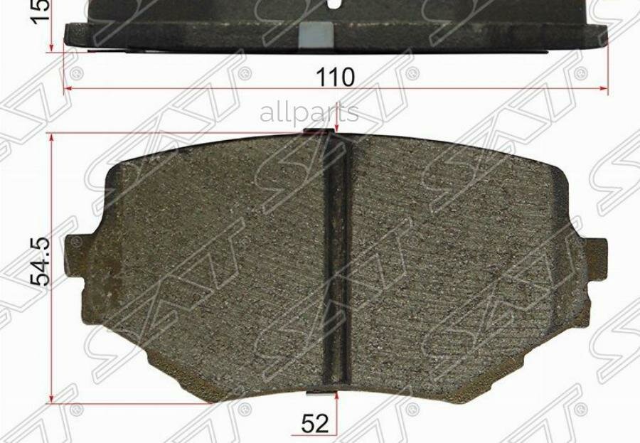 SAT ST-55200-65D50 Колодки тормозные (Спереди) Suzuki Escudo 94-05 / Grand Vitara 97-08