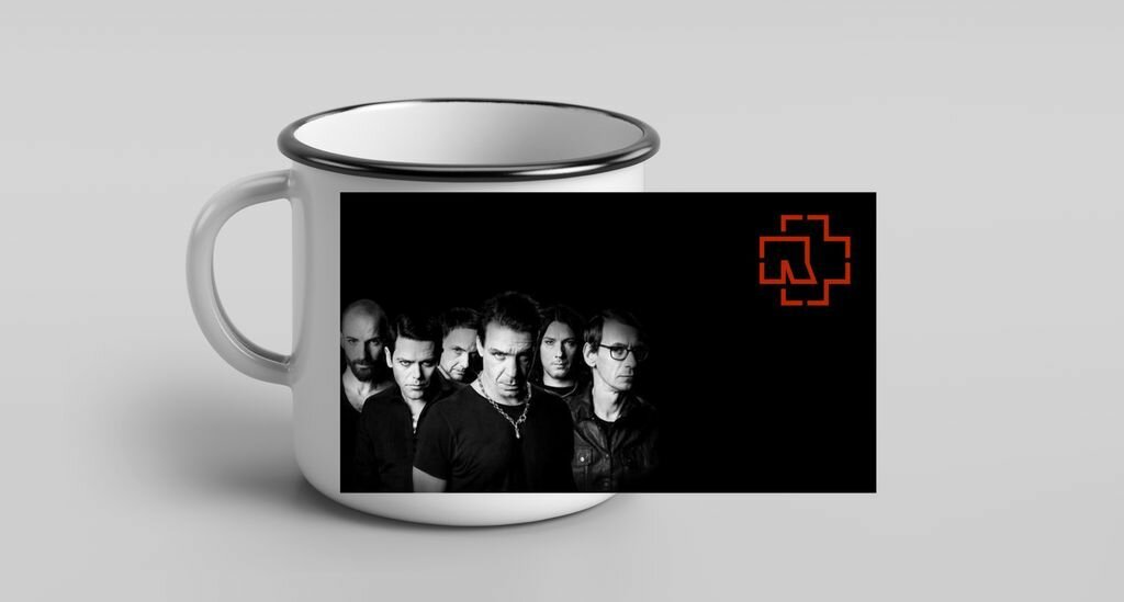 Кружка MIGOM металлическая эмалированная Rammstein, Рамштайн №4