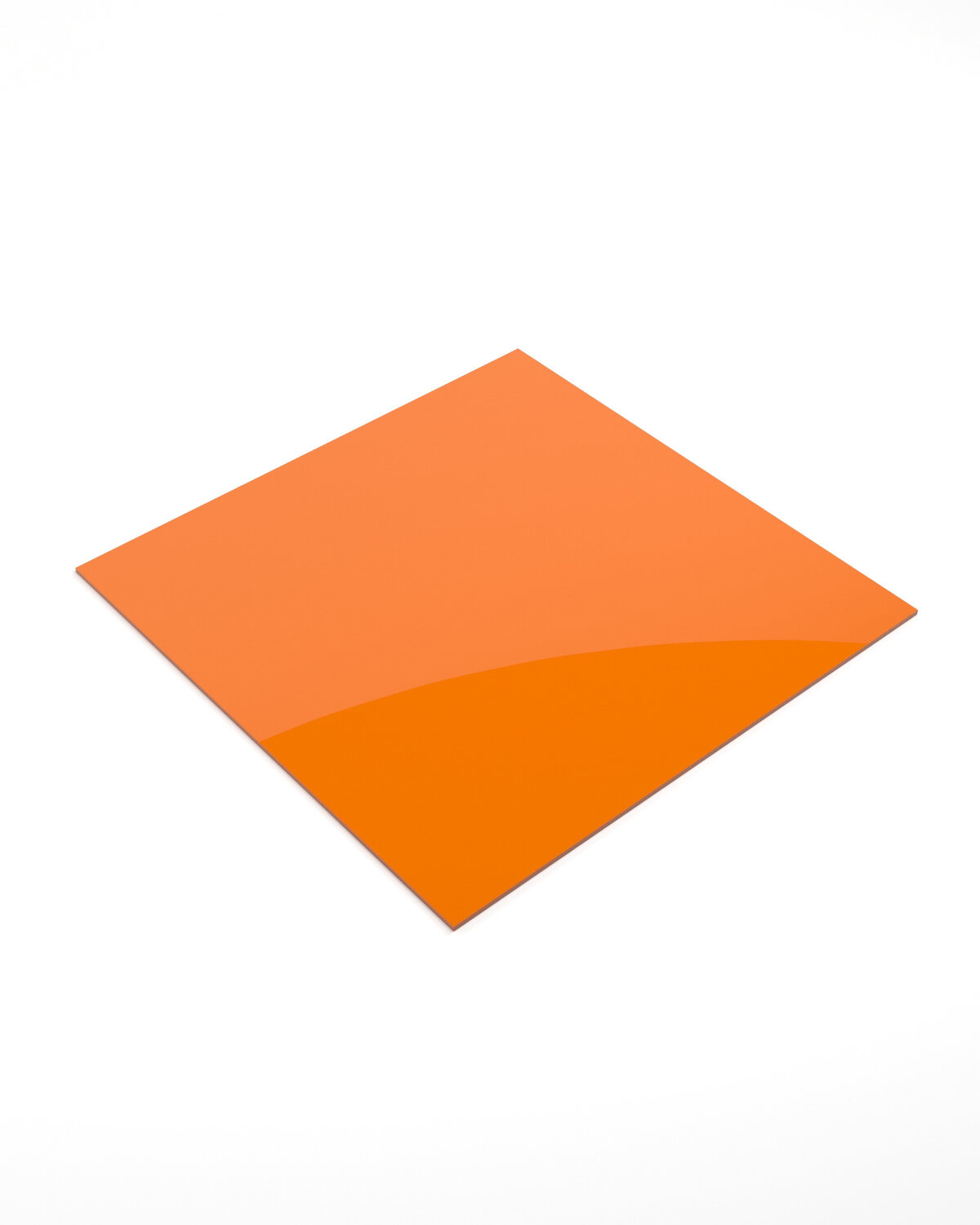 Оргстекло оранжевое 3 мм, квадрат 25 см, 1 шт.