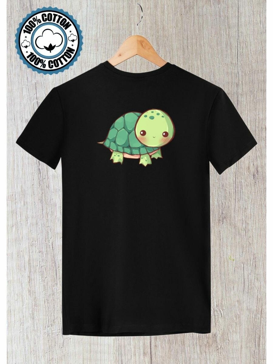 Футболка мультяшная маленькая черепашка turtle