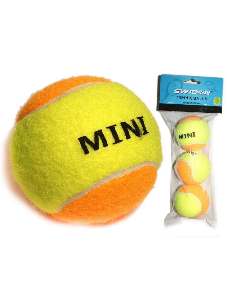Теннисные мячи для большого тенниса Sport&Play mini, набор 3 шт.