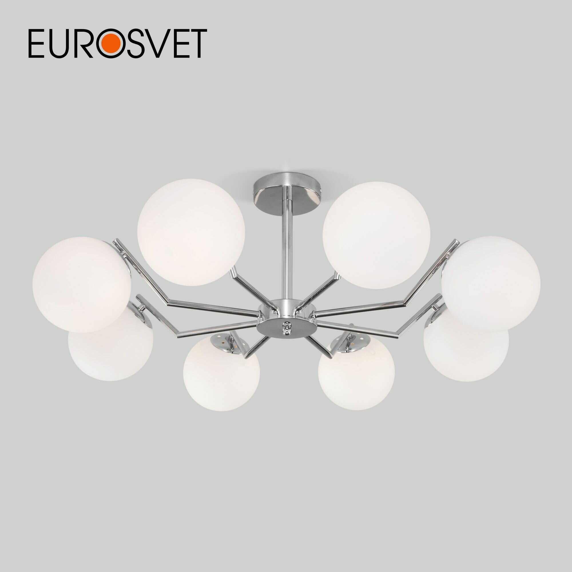 Люстра / Потолочный светильник Eurosvet Frost 70154/8, цвет хром