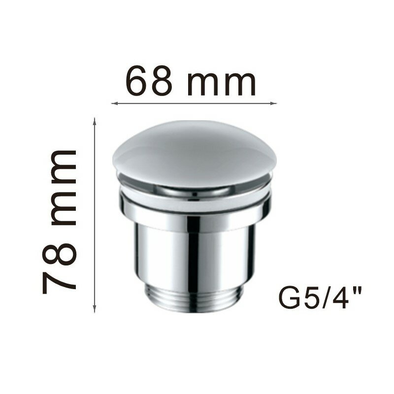 Донный клапан HAIBA HB64-8, для душевого поддона, с регулировкой высоты, белый