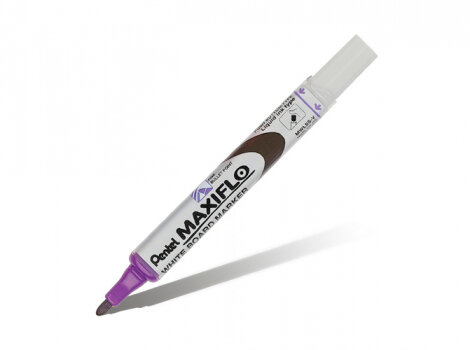 Маркер для белой доски PENTEL Maxiflo MWL5S-V, с жидкими чернилами, кнопкой подкачки чернил, круглый наконечник, фиолетовый